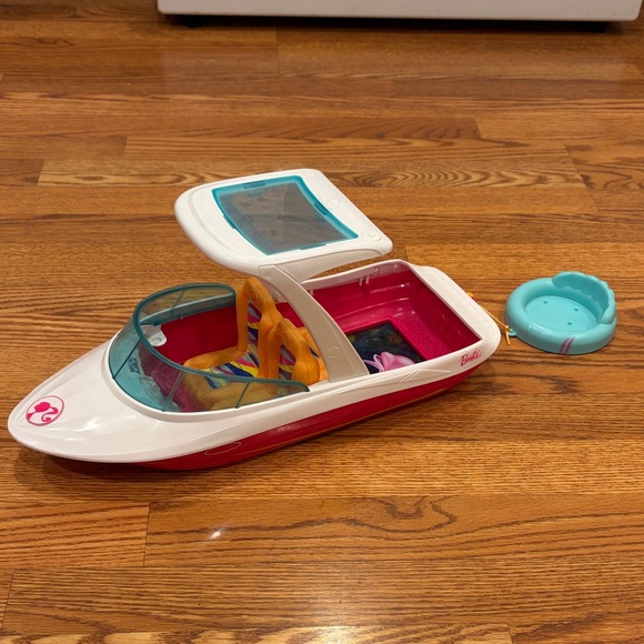 Mattel | Toys | Barbie Doll Dolphin Magic Boat With Blue Pool | Poshmark